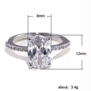 Jewelry | 2ct Oval Cut Diamond Engagement Ring | Poshmark